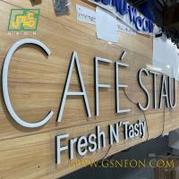 China Custom Made Glowing LED Neon Acrylic Sign Display For Cafe Restaurants for sale