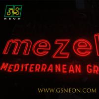 China Modern Neon Channel Letter Signs Exposed Neon Light Logo Sign Illuminated For Chain Store for sale