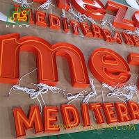 China Modern Neon Channel Letter Signs Exposed Neon Light Logo Sign Illuminated For Chain Store for sale