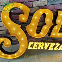 China Clear LED Light Bulb Marquee Sign Letters For Weddings Parties Events Storefront Decor for sale