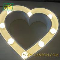 China Romantic Love Heart Marquee Sign LED Glow Sign For Wedding Ceremony Reception Anniversary for sale