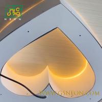 China Romantic Love Heart Marquee Sign LED Glow Sign For Wedding Ceremony Reception Anniversary for sale