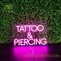 China Custom Tattoo And Piercing Neon Sign Light For Studio Reception Branding Display for sale