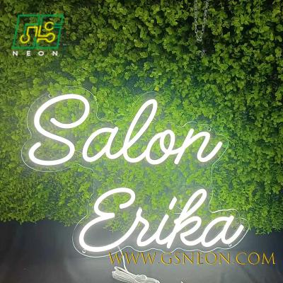 China Hair Salon Name Neon Light Sign Custom Shopfront LED Neon Sign Light for sale