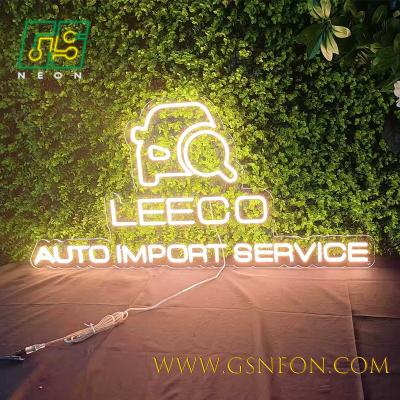 China Custom LED Automotive Neon Signs For Garage Window Display Car Repair Shop Decor for sale