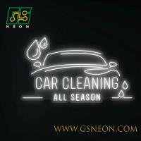 China Car Cleaning Store Custom LED Flex Neon Sign Light Decorative Wall Mounting for sale