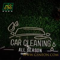 China Car Cleaning Store Custom LED Flex Neon Sign Light Decorative Wall Mounting for sale