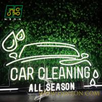 China Car Cleaning Store Custom LED Flex Neon Sign Light Decorative Wall Mounting for sale