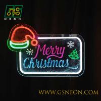 China Creative LED Night Light Sign Christmas Neon Light Signs For Window Festival for sale