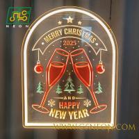 China Creative LED Night Light Sign Christmas Neon Light Signs For Window Festival for sale