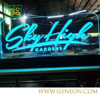 China Etching LED Acrylic Sign Night Light Display For Retail Checkout Store Countertop for sale