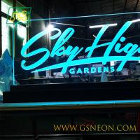 China Etching LED Acrylic Sign Night Light Display For Retail Checkout Store Countertop for sale