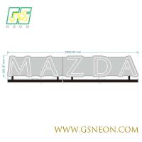 China LED Neon Car Brand Sign with Metal Standing Feet for Garages Showrooms Shops Offices and Automotive Decor for sale