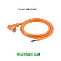 China 4pin 10m PUR M12 Sensor Actuator Cable A Coding Female Right Angled Connectors for sale