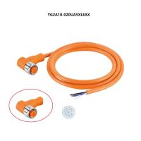 China A Coded Unshielded Sensor Actuator Cable M12 Connector Female 8 Pin Right Angled for sale