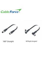 China A Code Male To Female M8 6 Pin Connector With PVC Cable Unshielded for sale