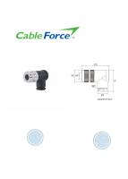 China 3 Pin Right Angled Field Wireable M8 Connector PA66 GF IP67 Female for sale