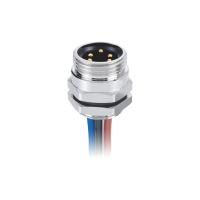 China Male Rear Side Fastening 7/8 Mini Change Connectors 5Pin A Code 0.2m Single Wires for sale