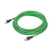 China PVC Cat5e 4x22AWG RJ45 Male To Male Connector Double Ended Molded for sale