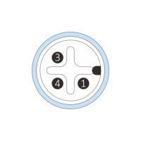 China NMEA 2000 M12 Y Splitter With M12 A Coded 4 Pin Male Split To 2 X M8 3Pin Female Brass Screw for sale