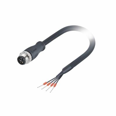 China servo motor M12 Cable Connector IP67 with PUR 2m 12A Power Cable for sale
