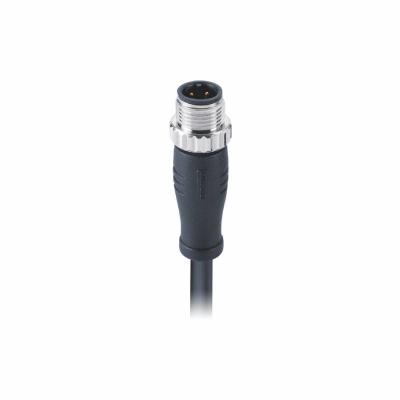 China 1m 3Pin Sensor Actuator Cable M12 Metric Size A Coding Connectors for sale
