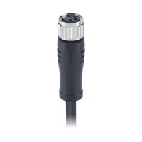 China 1M PVC AWG 24 Cable M8 Circular Connector A Code M8 4 Pin Female Connector for sale