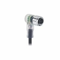 China LED M12 Right Angle Connector 3 Pin Female M12 90 Degree Connector PNP Free End for sale