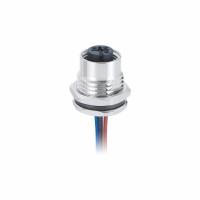 China Waterproof Sensor M12 8 Pin Female Connector A Code 8 Pin Panel Mount Connector for sale