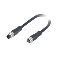 China IP67 M8 Circular Connector Male To Female Connector AWG 24 M8 4 Pin Cable for sale