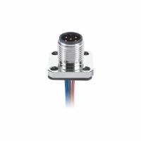 China A Coded M12 Circular Connector 3 Pin PG9 Male Panel Flange Type for sale