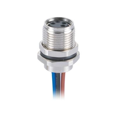 China 5Pin 6Pin 8Pin M8 Panel Mount Connector IEC 61076-2-104 For Sensors Actuators for sale