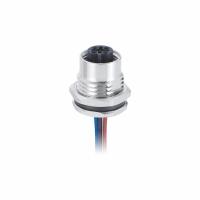 China Profibus Stainless M12 Circular Connector B Code PG9 Male Panel IP67 for sale