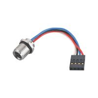 China Panel M8 Circular Connector 8 Pin Female IP68 With JST Board for sale