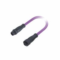 China AWG 22 Double Ended Cordsets M12 Connector Devicenet Communication Cable for sale