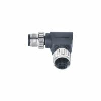 China M12 L Shape Connector 3 Pin A coded NMEA 2000 Male To Female Adapter for sale