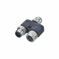 China 4A 250V NMEA 2000 Cables IP67 Metal Screw  3 Pin M12 Y Splitter for sale