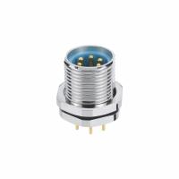 China PCB Dip Soldering Mini Change Connectors PG13.5 Chassis Side Thread 4 Pin Panel Mount for sale