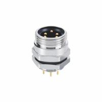 China PCB Dip Soldering Mini Change Connectors PG13.5 Chassis Side Thread 4 Pin Panel Mount for sale