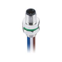China 1A 60V M5 Circular Connector A Code 3Pin 4Pin Panel Mount Connector for sale