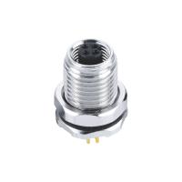 China High resistance M5 4 Pin Connector Panel Mount M5x0.5 screw With PCB Contacts for sale