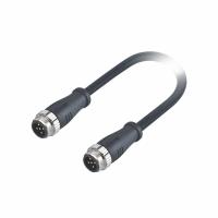 China Male To Male M16 Circular Connector 3 Pin A Code 2m Unshielded Connecting Cable for sale