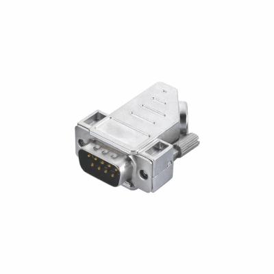 China IEC 60807 3 9 Pin D Shell Connector IP69K Field Wireable Soldering Termination for sale
