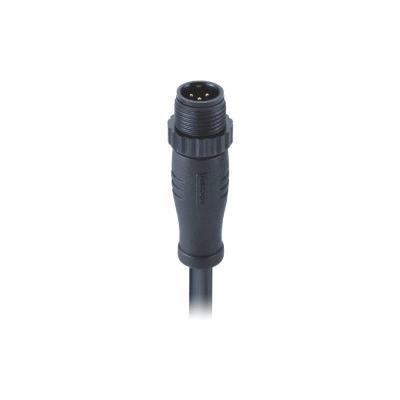 China Plastic M12 A Coded Cable CAN DVN 5 Pin Molded Cable Unshielded for sale