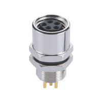 China 3A 30V M8 5 Pin Connector Panel Mount PCB Contacts For Sensors for sale