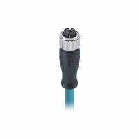 China Ethernet Female M12 Connector Cable Cat 6A SFTP EMI RFI Shielded Cable for sale