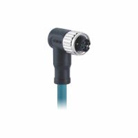 China Ethernet Female M12 Connector Cable Cat 6A SFTP EMI RFI Shielded Cable for sale