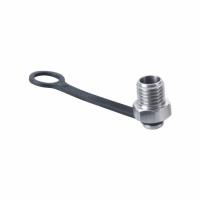 China Stainless Cable Glands Accessories M8 Connector Dust Cap Covers With TPU Strap for sale