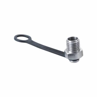 China Stainless Cable Glands Accessories M8 Connector Dust Cap Covers With TPU Strap for sale