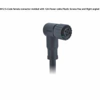 China S Code M12 3 Pin Cable AWG 16 Unshielded For Sensors Actuators Encoders for sale